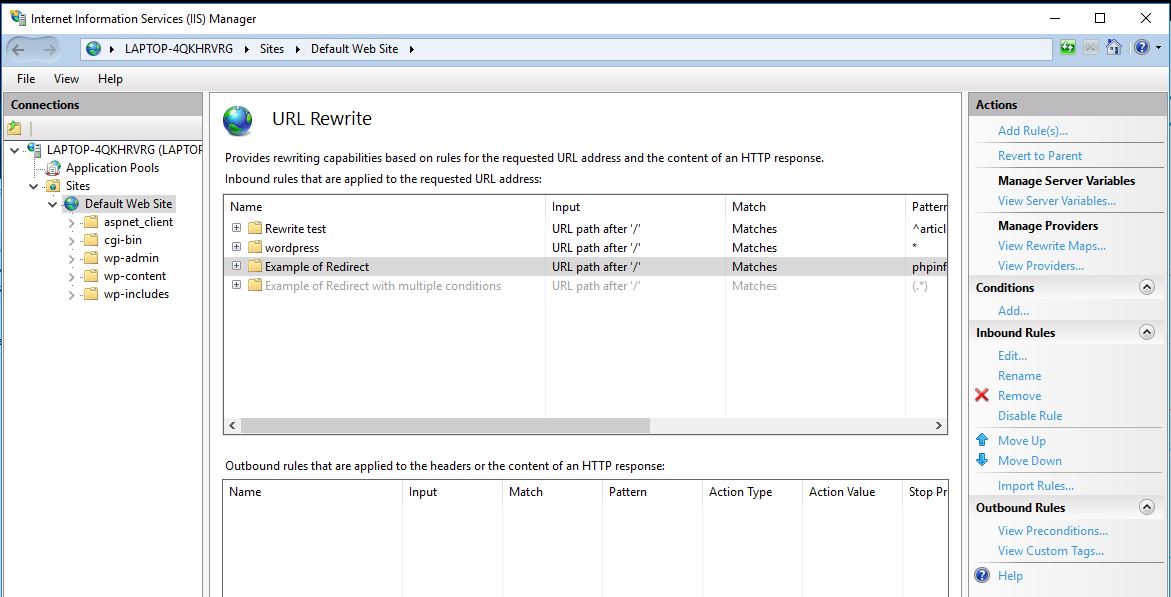 Using IIS URLRewrite – Part 1 – Afterburner One